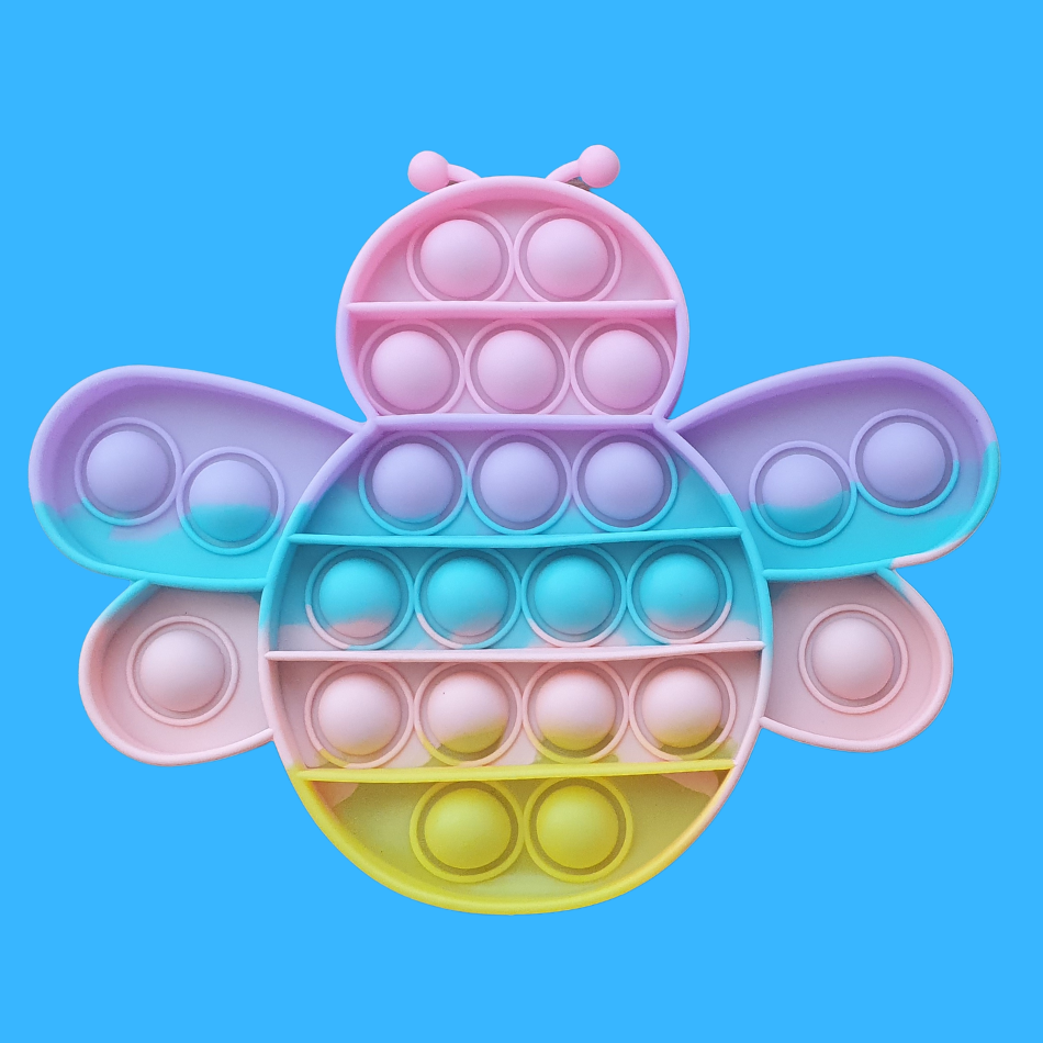Bumble Bee Pastel Bubble Fidget Toy Push Pop It – Toy Maniac