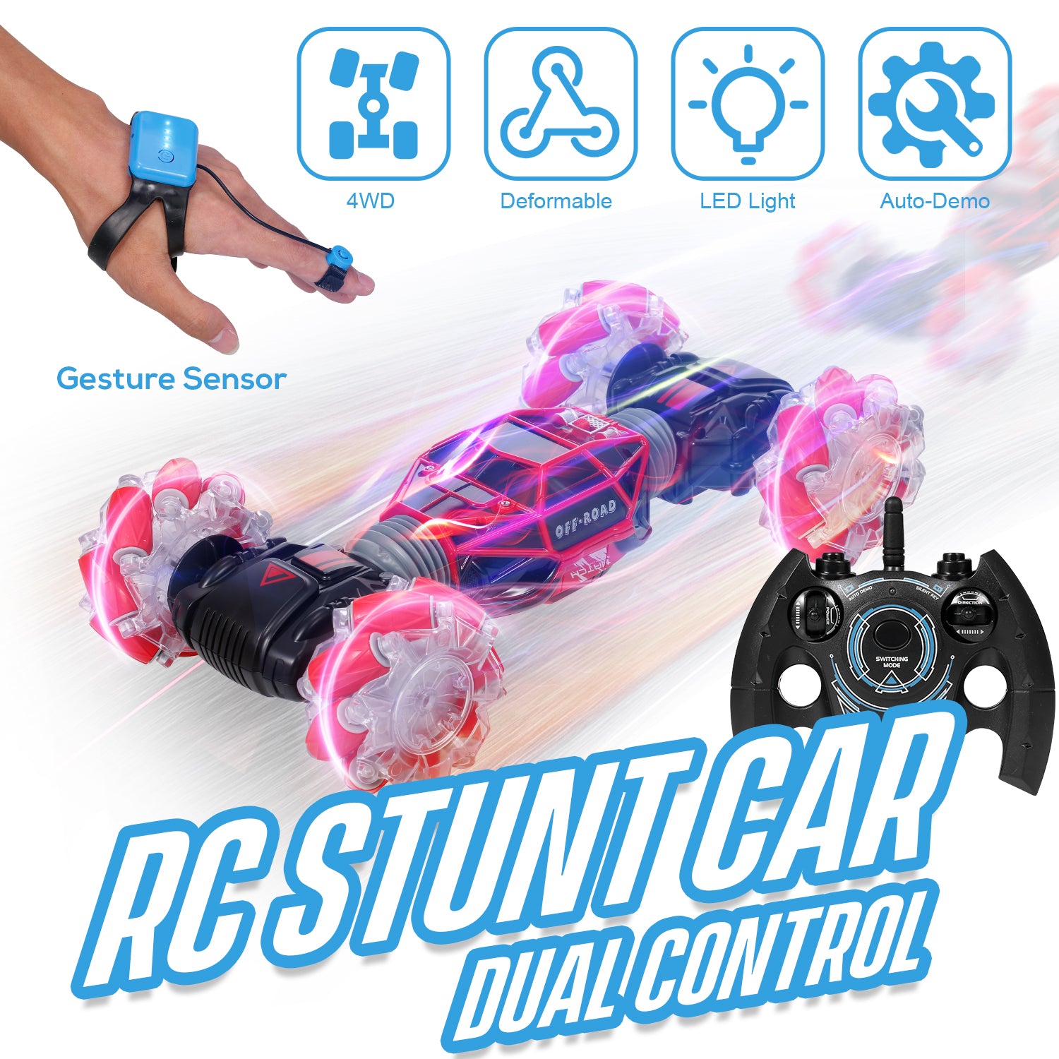 4WD RC Stunt Drift Car with Hand Gesture Remote Control 2025 – Toy Maniac