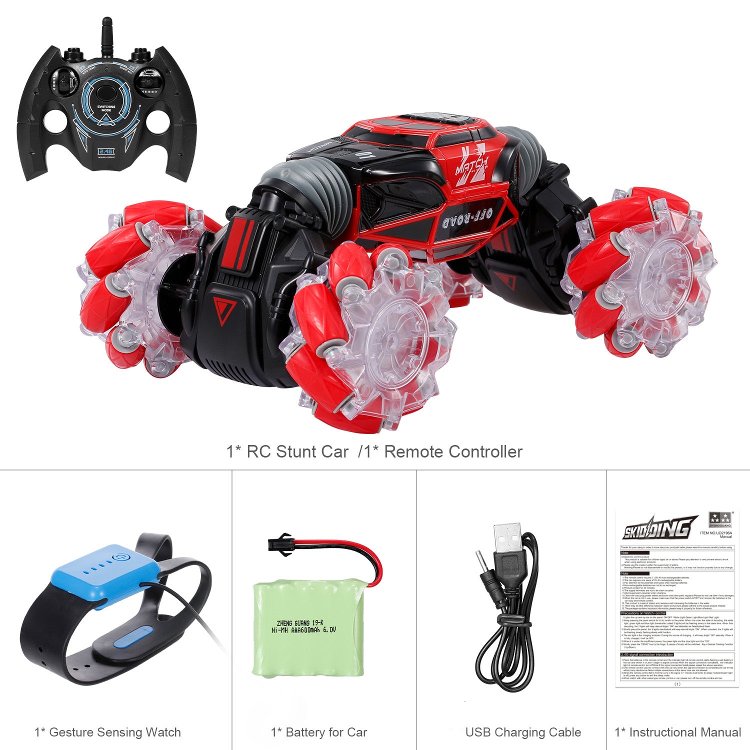 4WD RC Stunt Drift Car with Hand Gesture Remote Control 2025 – Toy Maniac